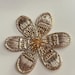 Handmade Gold Zardosi Applique: Indian Dabka Flower Patch - Etsy