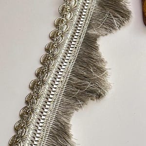 Gold Metallic Fringe Gold Trim Fringe Tassel Saree Border Lace Wedding ...