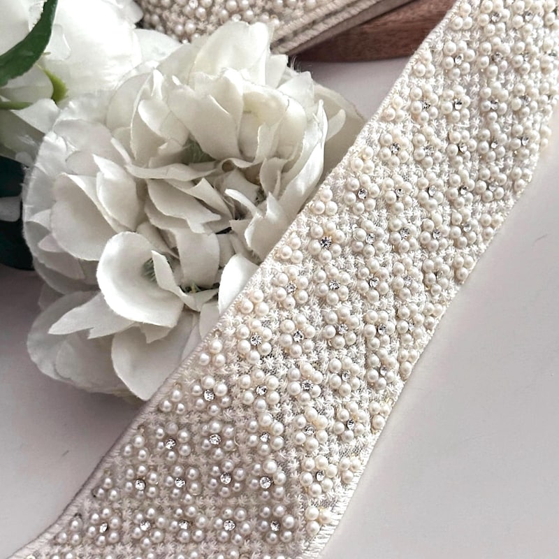 Beaded Bridal Sash - Etsy