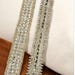 Rose Gold Pearl Crystal 2.5cm Indian Embroidered Lace Pearl Embroidered Band Zari Embellish Net ...