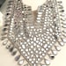 Mirror Work Applique Neckline Patch Handmade Tassel Mirror Embroidery ...