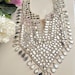 Mirror Work Applique Neckline Patch Handmade Tassel Mirror Embroidery ...
