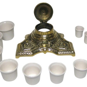 Full Set of 11 Most Popular Sizes Replacement Inkwell Inserts Porcelain ...