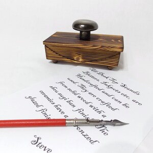 Calligraphy Ink Blotter With Stand Desk Top Ink Fountain Dip Blotter ...