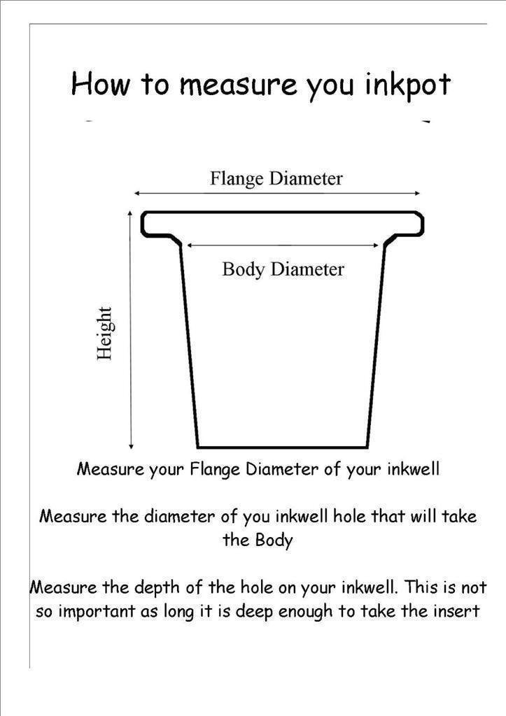Full Set of 11 Most Popular Sizes Replacement Inkwell Inserts - Etsy