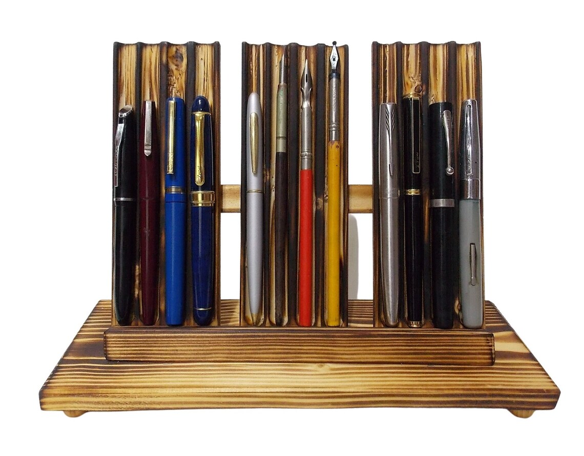 Pen Stand Rack Holder Rest Desk Top Ink Fountain Pen Display Stand Hold ...
