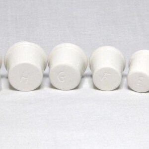 Full Set of 11 Most Popular Sizes Replacement Inkwell Inserts Porcelain ...