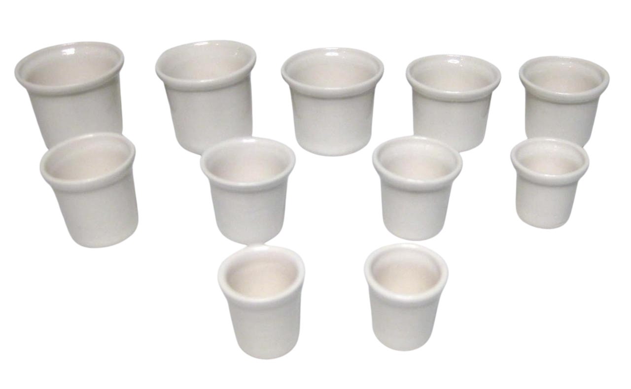 Full Set of 11 Most Popular Sizes Replacement Inkwell Inserts Porcelain ...