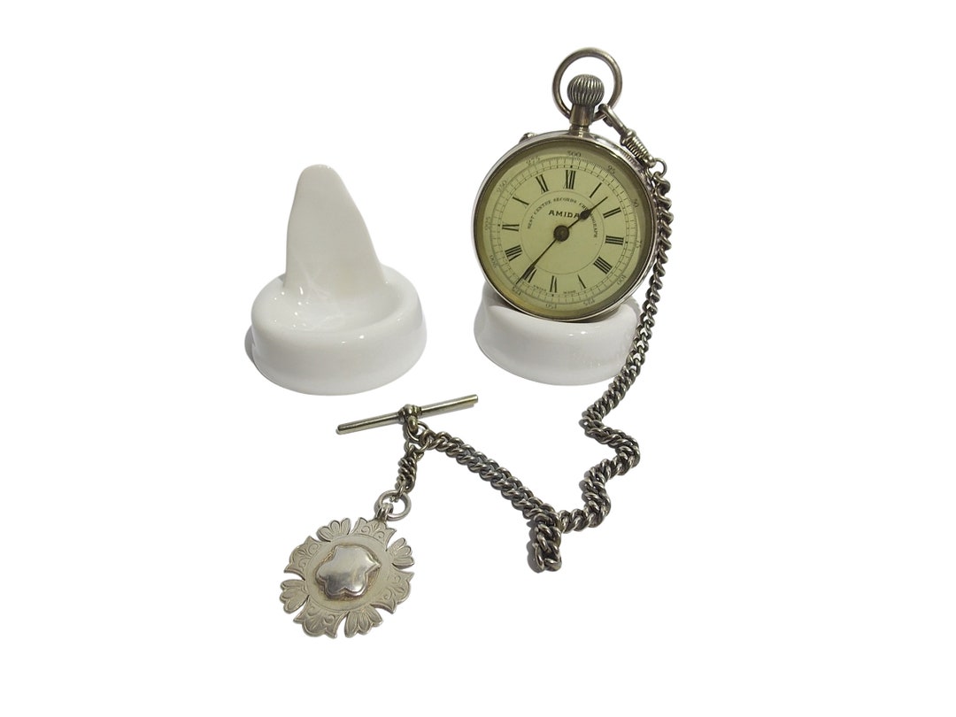 Pocket Watch Stands Ceramic , Set of 2 Watch Display Stands. Collectors ...