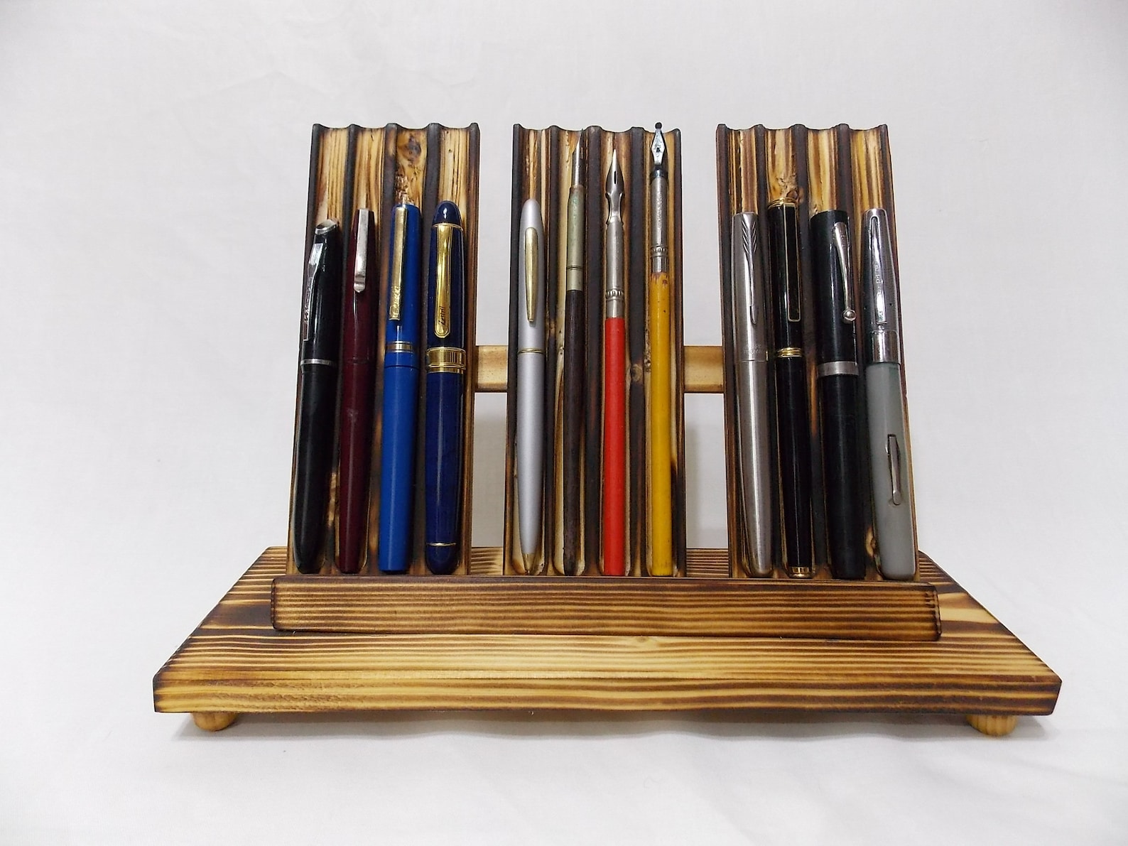 Pen Stand Rack Holder Rest Desk Top Ink Fountain Pen Display Stand Hold ...