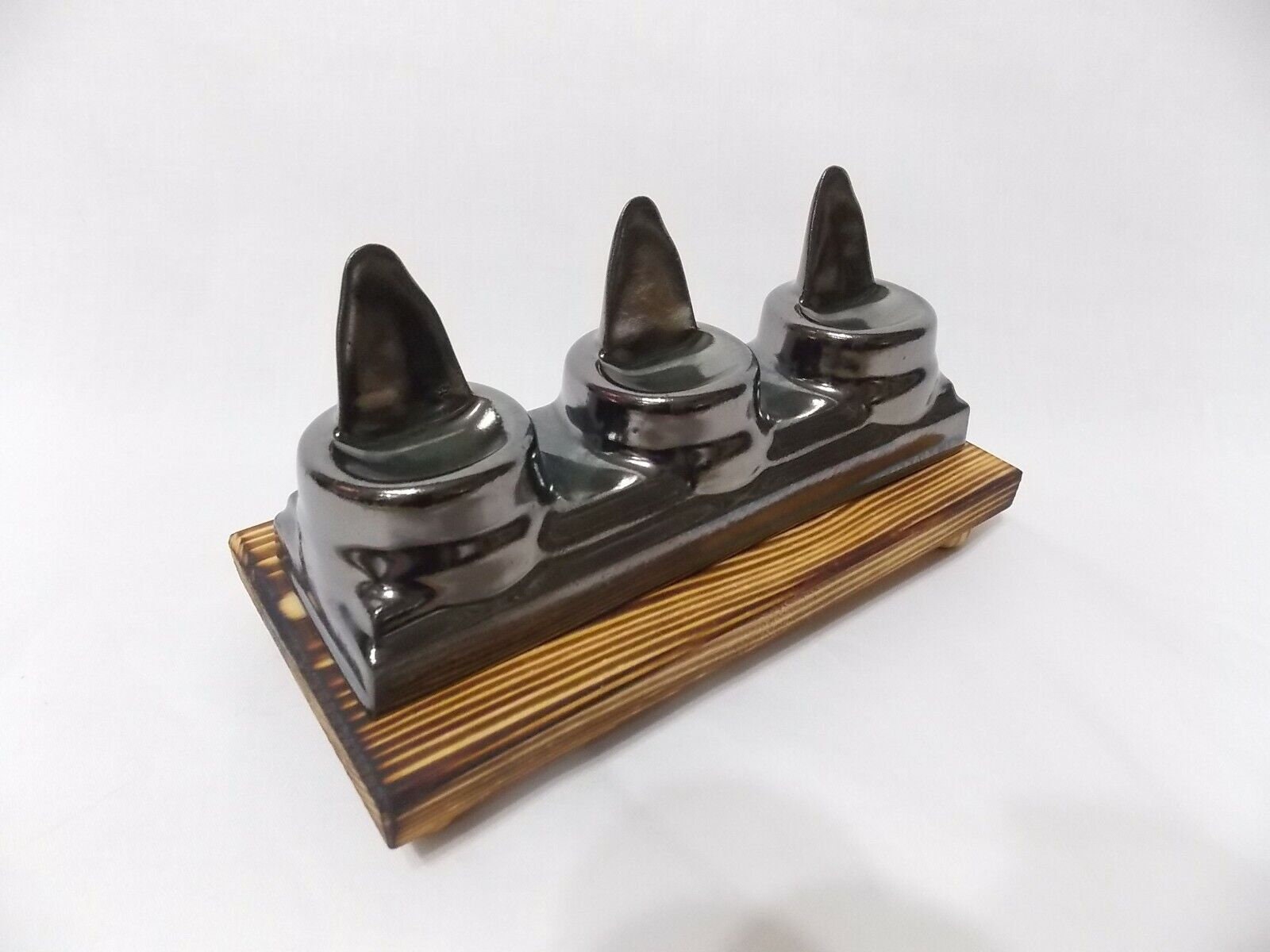 Triple Pocket Watch Stand Holds Three Watches Side by Side - Etsy