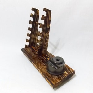Calligraphy Inkwell & Pen Rack Holder Holds 6 Pens Desk Top Ink ...