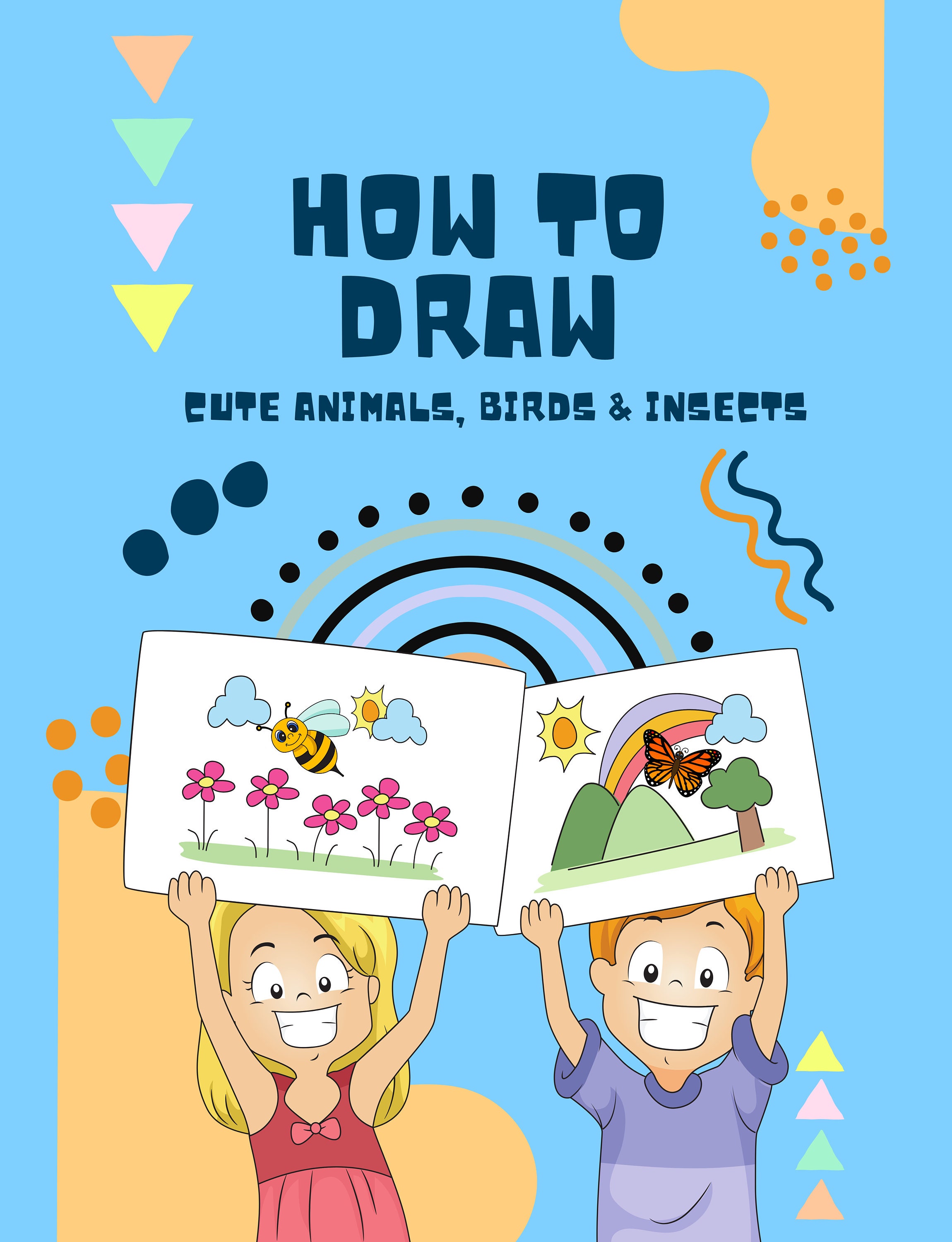 How to Draw Cute Animals, Activity Book for Kids, Children Colouring ...
