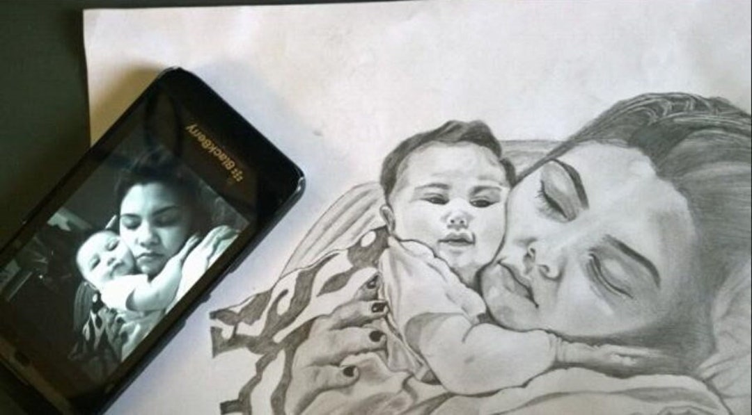 Handmade Custom Pencil Sketch Portrait – Personalized Art Gift - Etsy