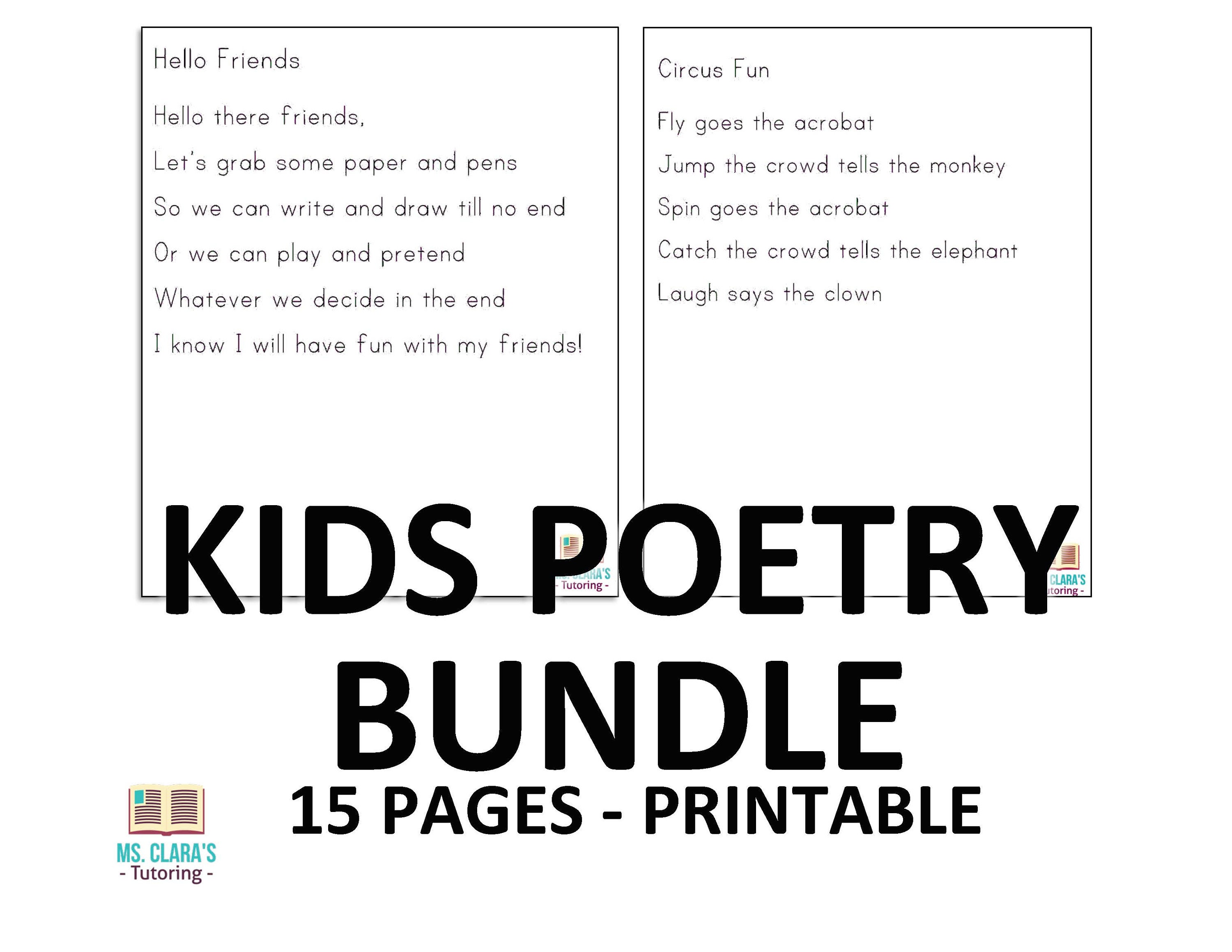 Poems For Kids About Friendship