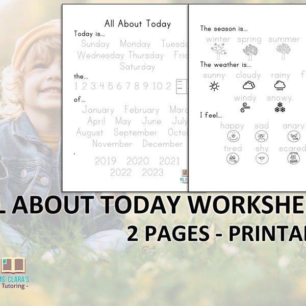 All About Today Printable - Etsy