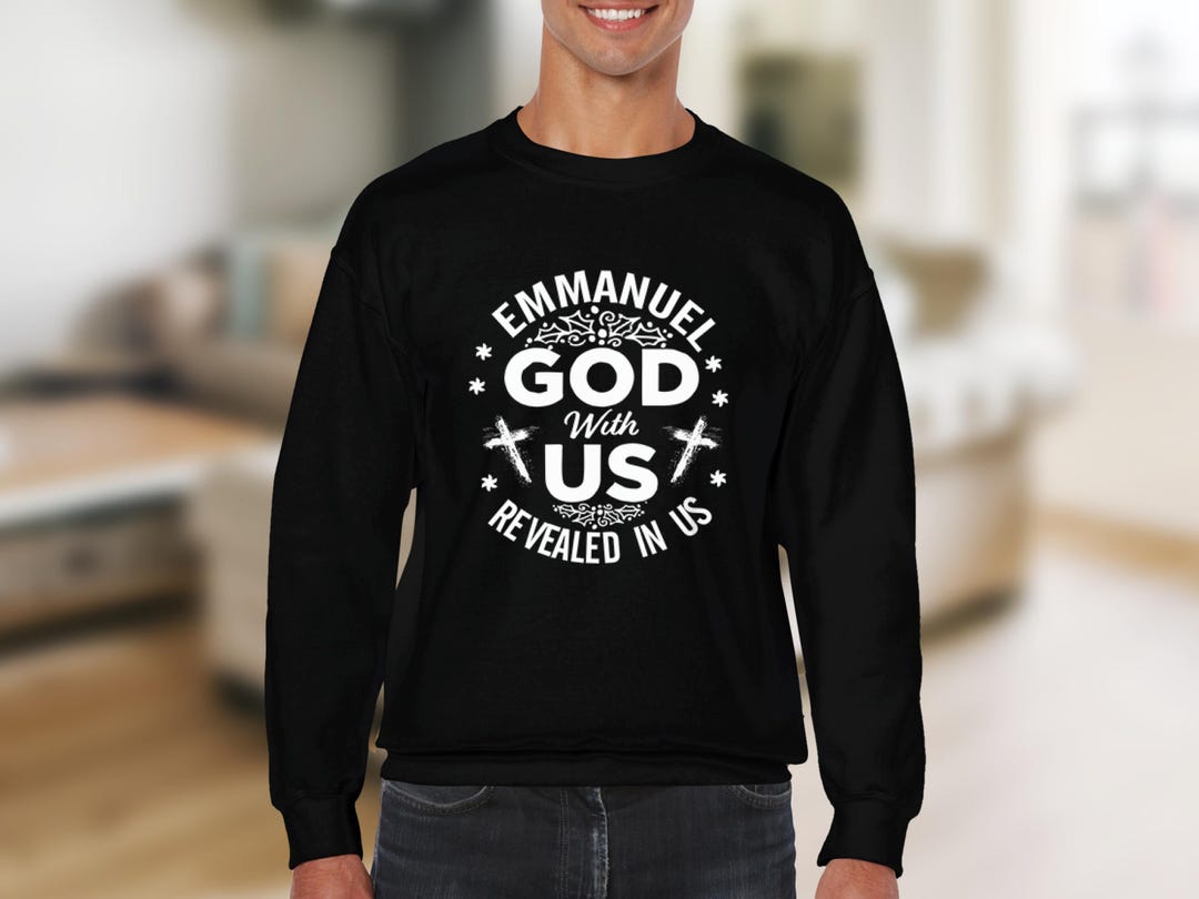 Emmanuel God With US T-shirt, Jesus Christtee, Women's Faith Shirt ...