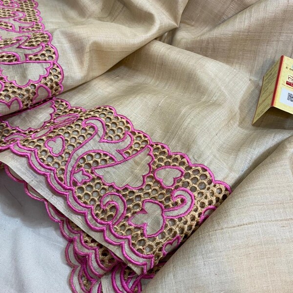 Cutwork Silk Blouse - Etsy