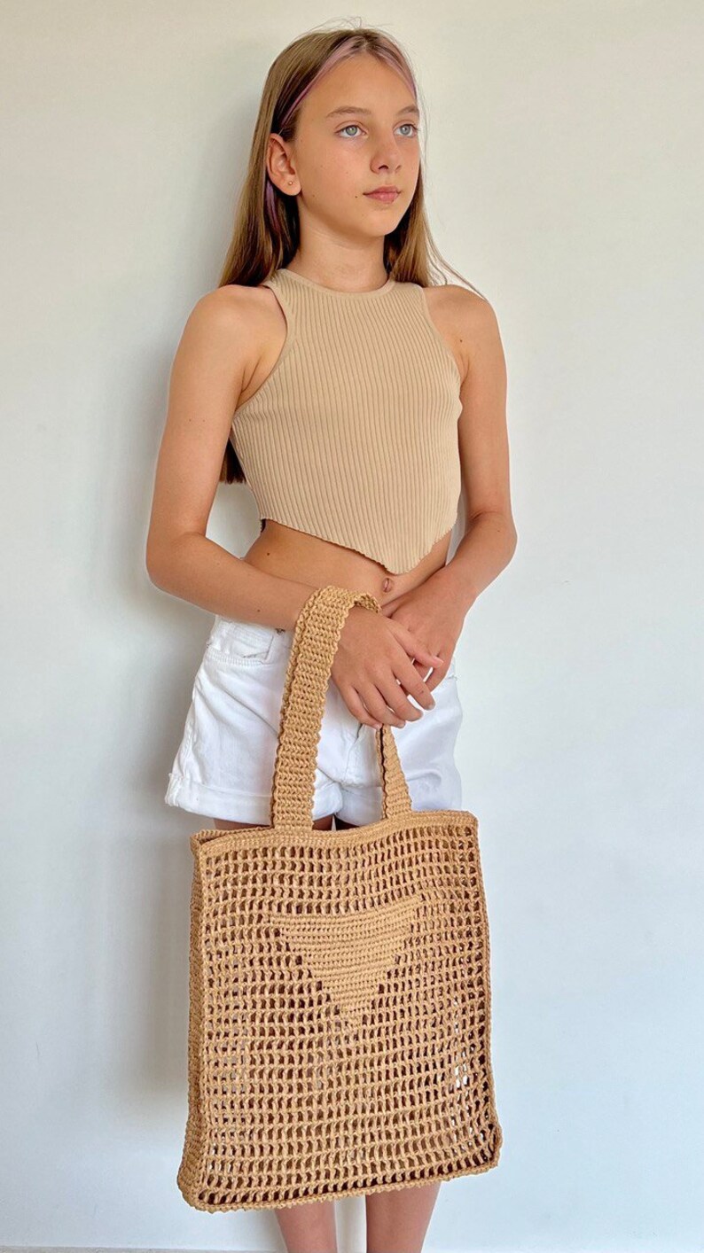 Handmade Raffia Beach Bag - Etsy