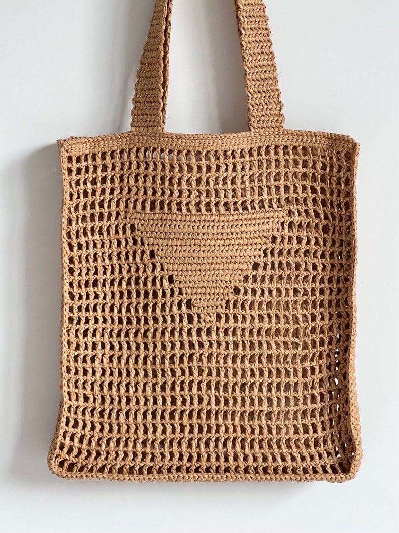 Handmade Raffia Beach Bag - Etsy