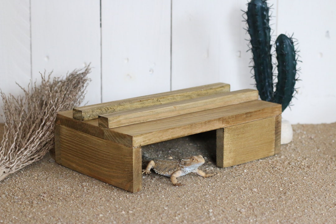 Natural Wooden Hide for Reptiles, Lizards, Snakes, Rodents, and ...