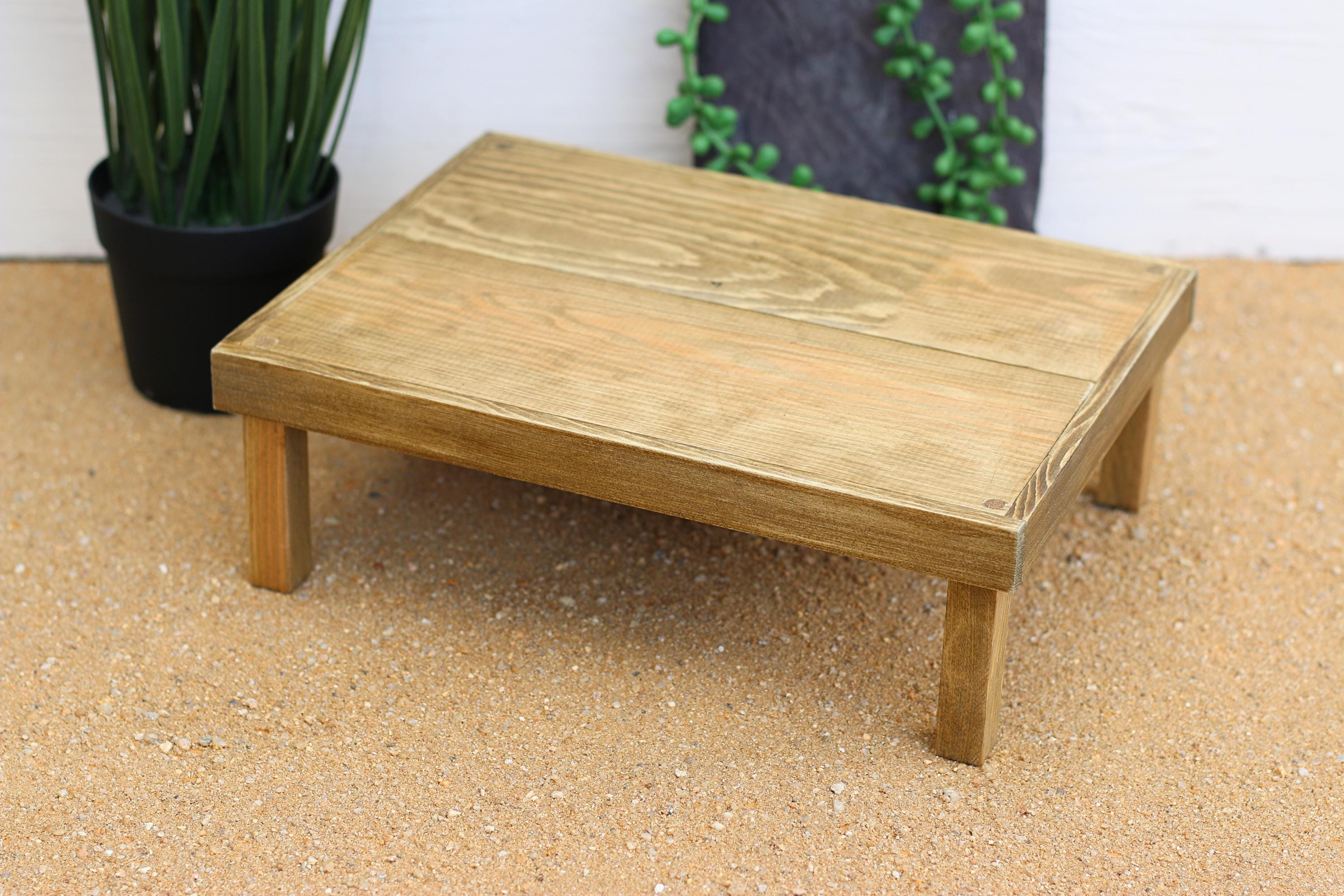 Handmade Wooden Basking Table for Reptiles – Elevated Heated Platform ...