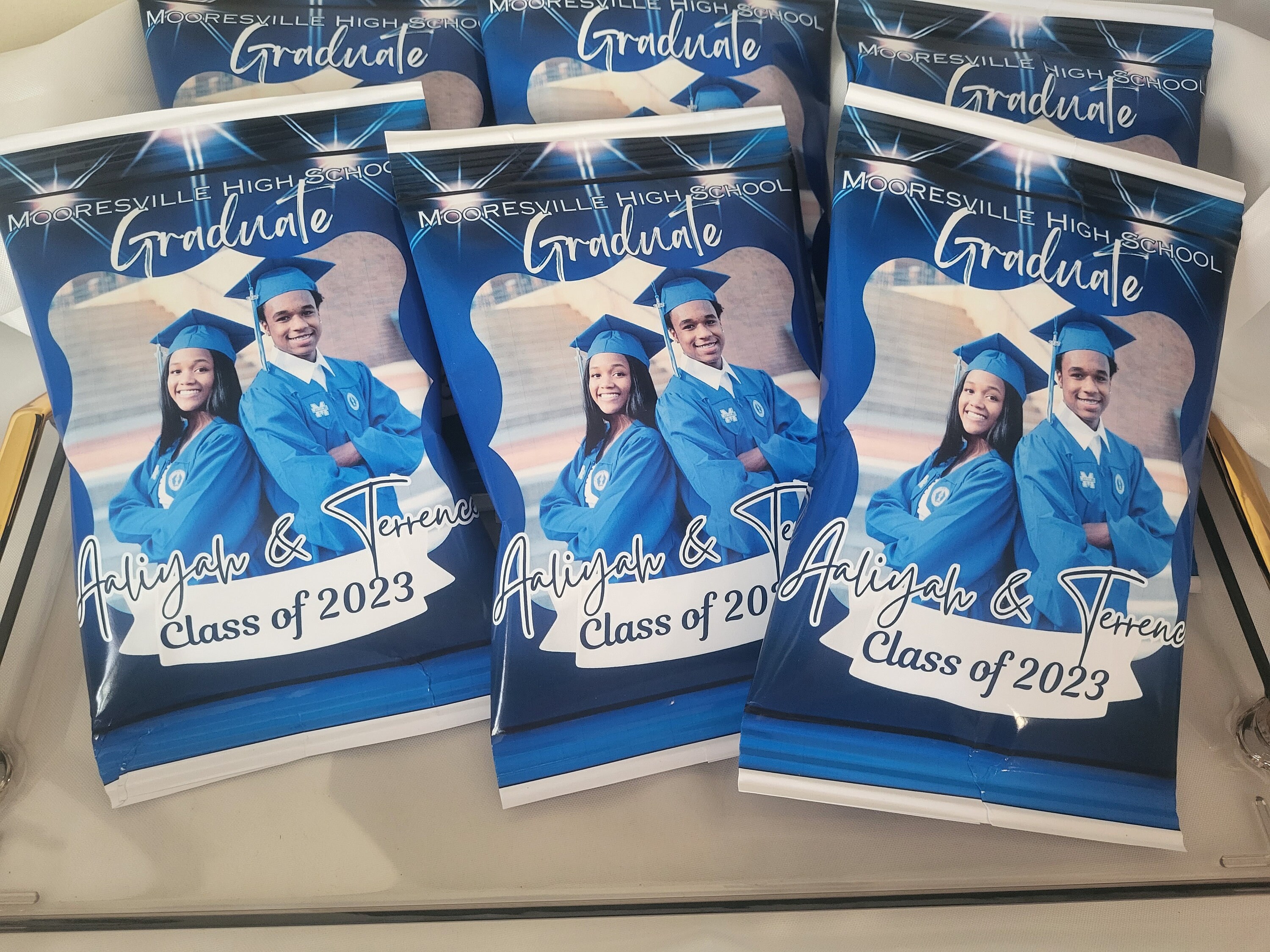 Personalized Chip Favor Bag, Graduation Chips, Theme Goodie Bag, Label ...