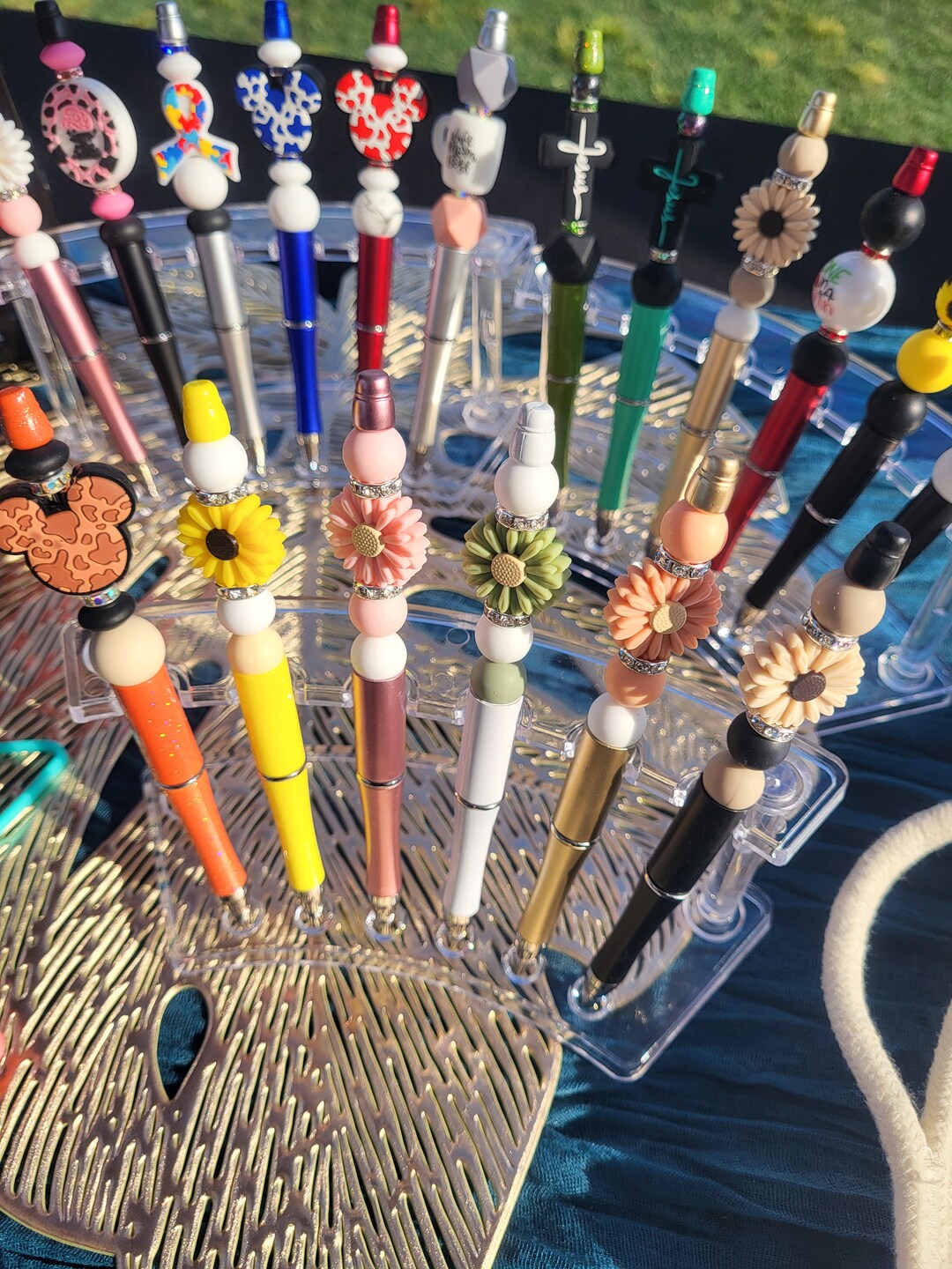 Custom Boba Keychain & Pen Set / DIY Keychain/pen Kits / Custom Flower ...