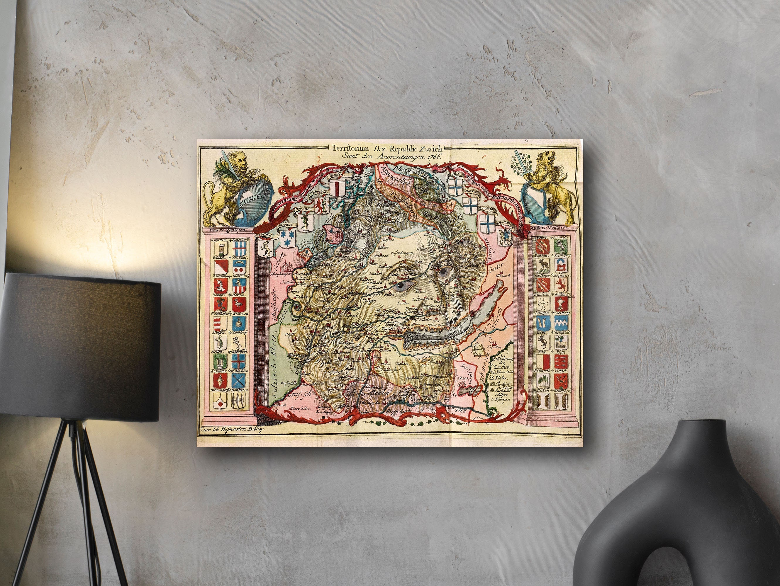 Ancient Maps of Europe Wall Art, Old Map Print on Canvas, Vintage Map ...