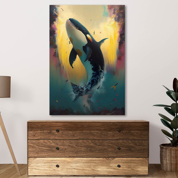Whale Canvas Art - Etsy