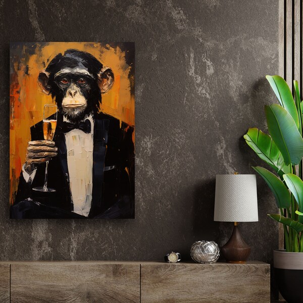 Monkey Wall Art - Etsy
