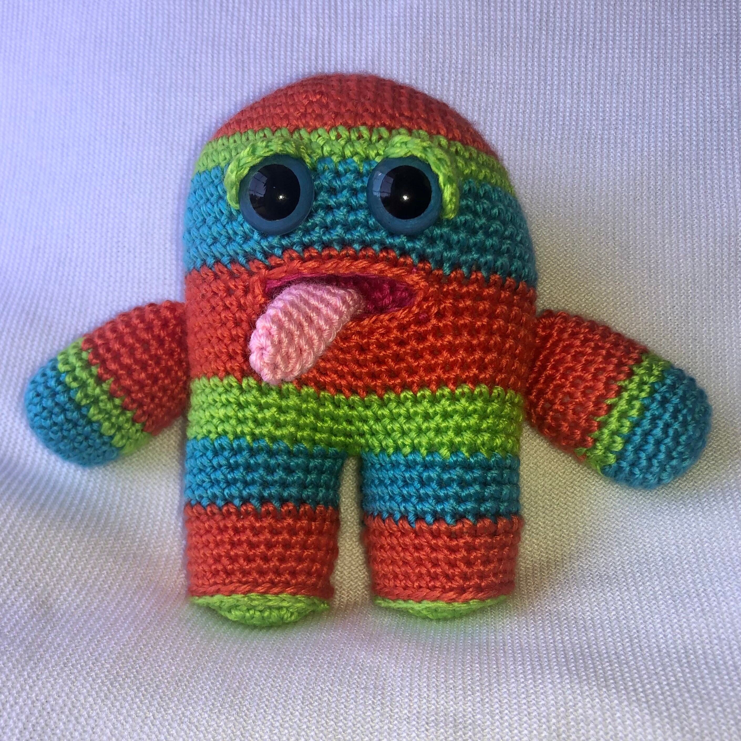Nico the Cheeky Monster Crochet Pattern - Etsy