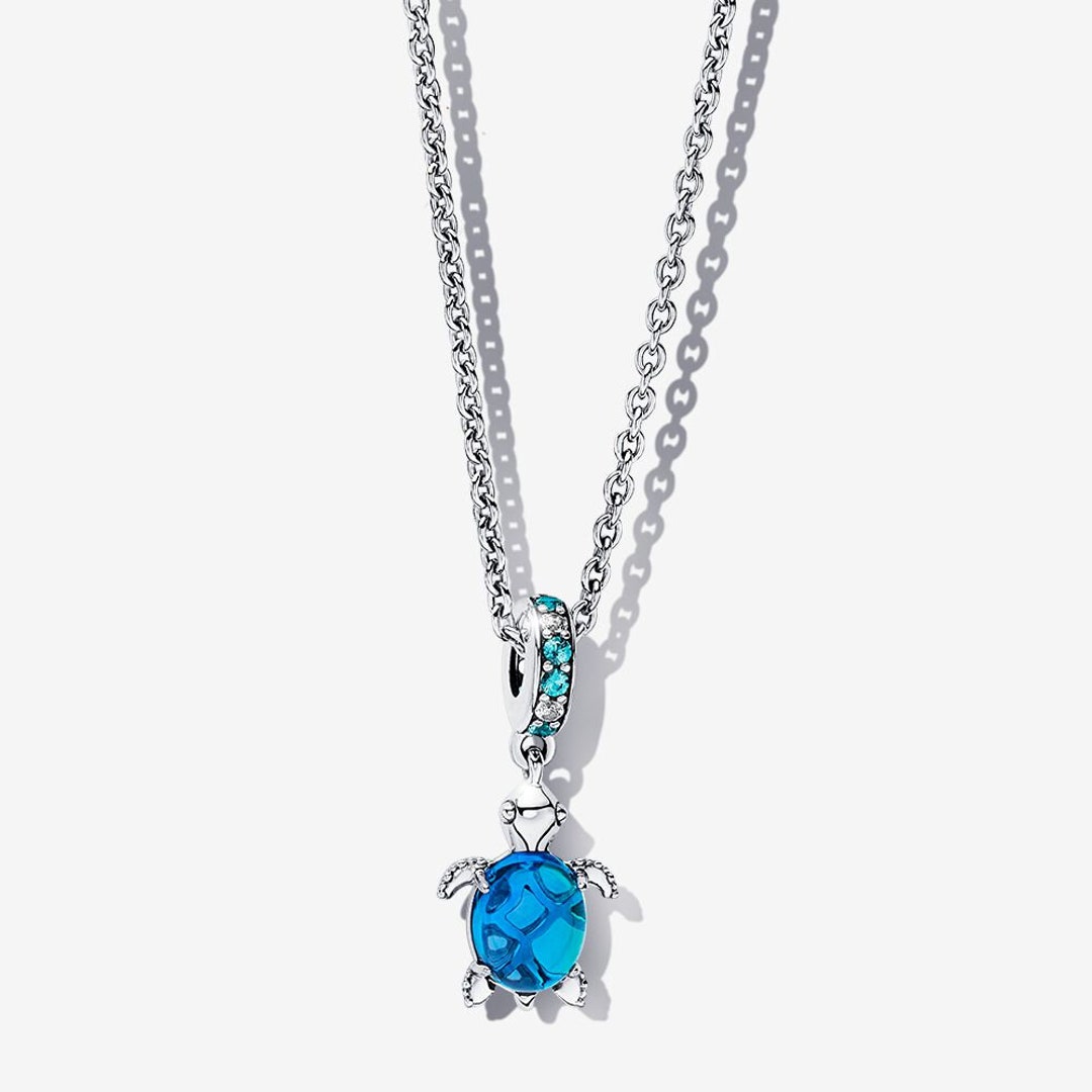 Pandora Ocean Murano Glass Sea Turtle Charm - Etsy