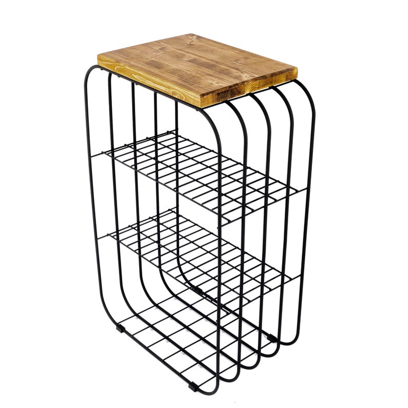 Loftie® Shelving Unit Rack, Wooden Shelf Storage Stand, Industrial ...