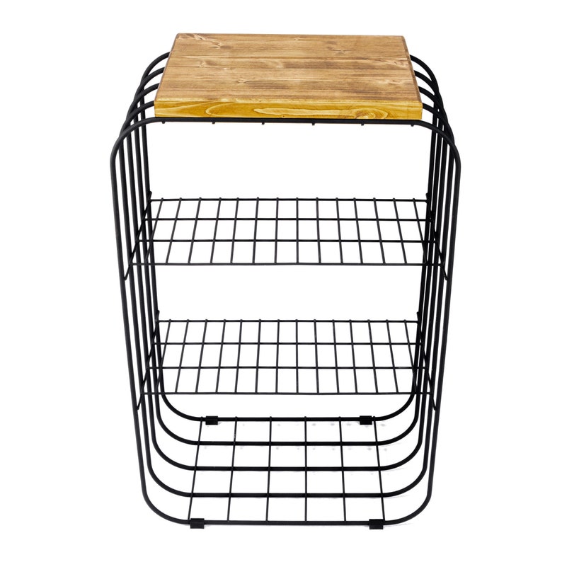 Loftie® Shelving Unit Rack, Wooden Shelf Storage Stand, Industrial ...