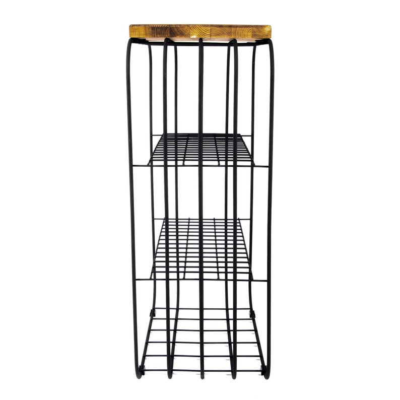 Loftie® Shelving Unit Rack, Wooden Shelf Storage Stand, Industrial ...