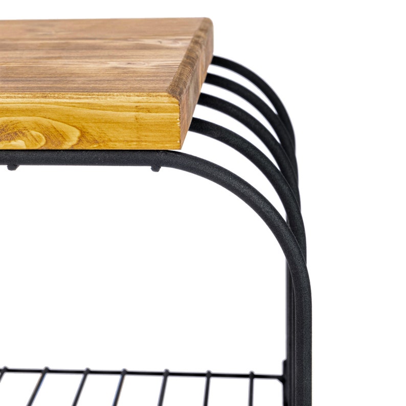 Loftie® Shelving Unit Rack, Wooden Shelf Storage Stand, Industrial ...