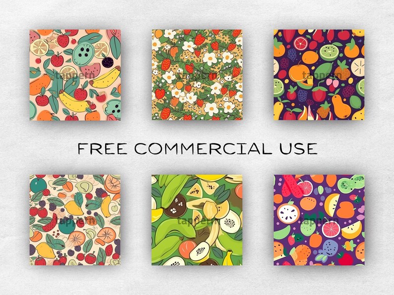 Fruits SVG Seamless Digital Paper Assorted Fruit Fruits - Etsy