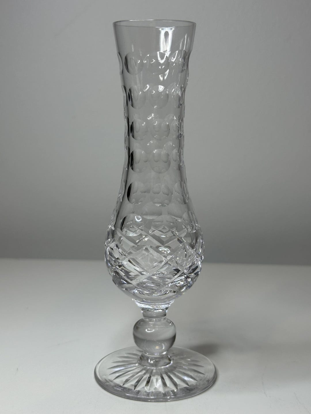 TUDOR Lead Crystal Footed Bud Vase Marked TUDOR ENGLAND - Etsy