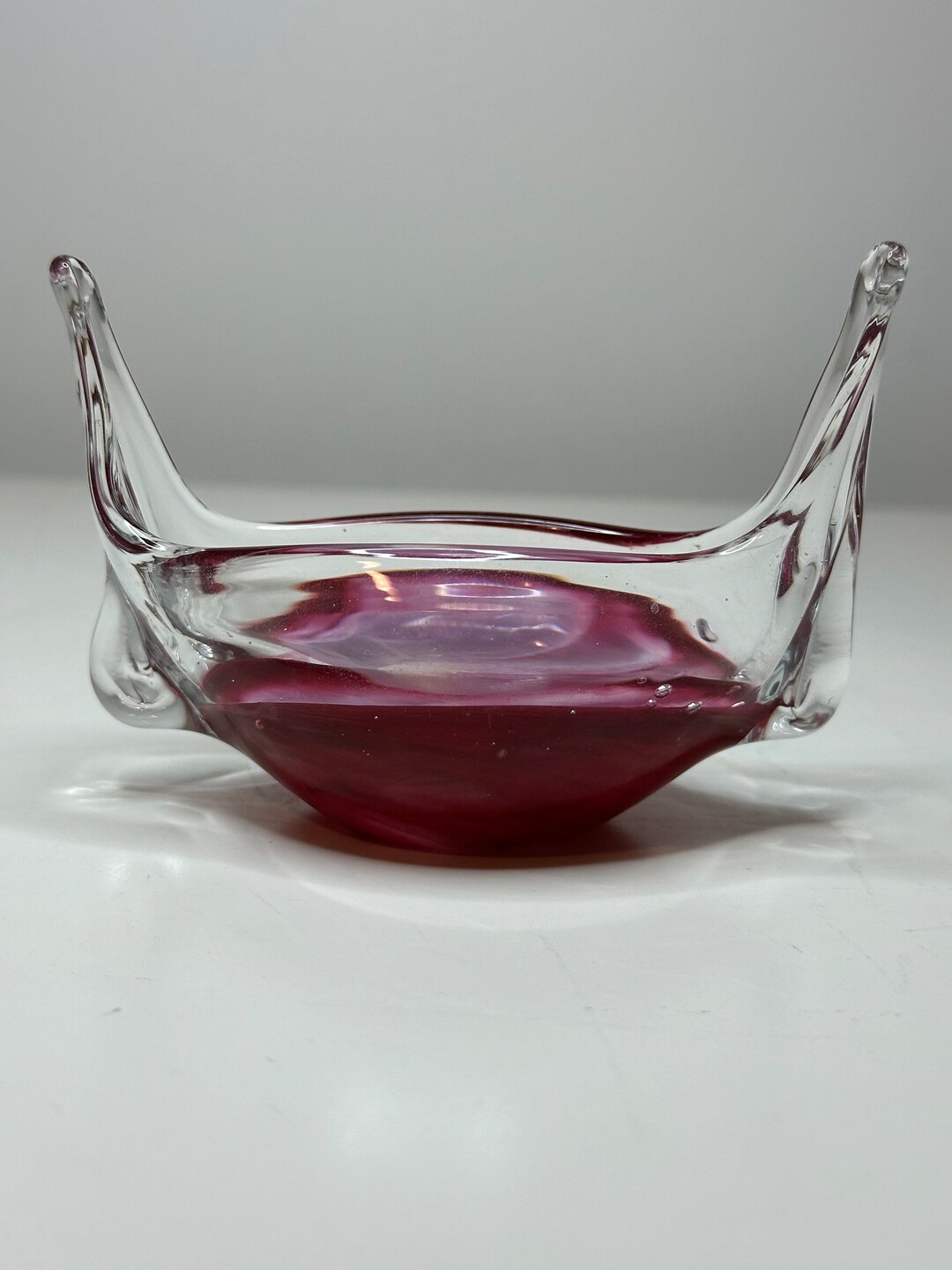 MTARFA Clear Cased Deep Red/purple Vintage Art Glass by MTARFA Signed ...