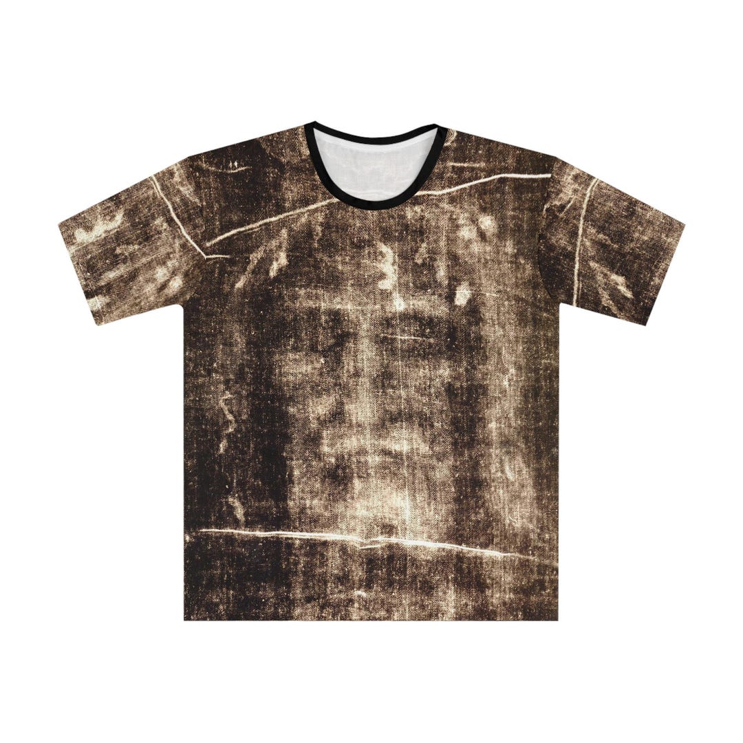Shroud of Turin - Men's Loose T Shirt - Polyester Jesus Christ Face ...