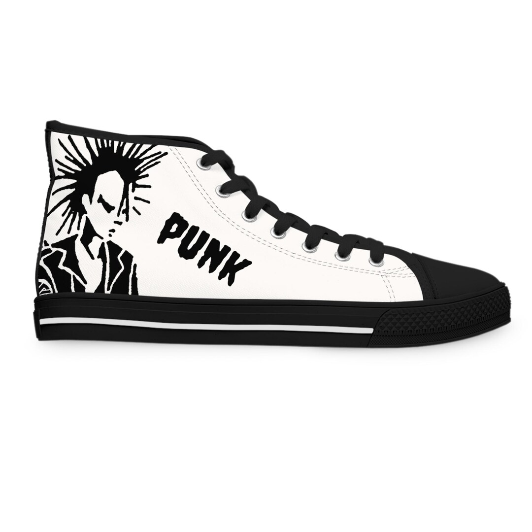 Women's High Top Sneakers - Punk Rock Mohawk Badass HOMAGE - Etsy Australia
