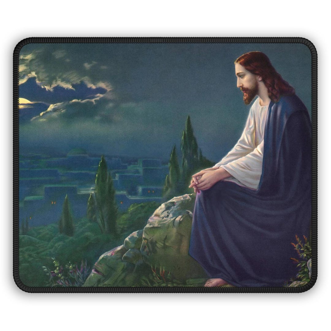 Gaming Mouse Pad Jesus Christ Praying in Gethsemane Giovanni Painting ...