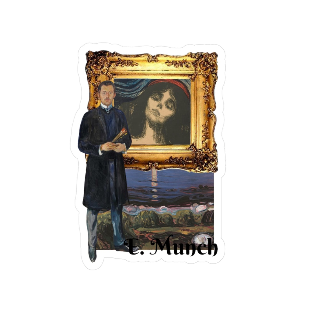 Vinyl Sticker / Decal - Edvard Munch Beautiful Collage - Gorgeous Woman ...