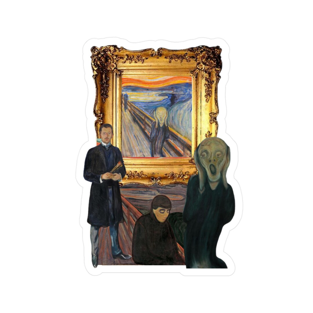 Vinyl Sticker / Decal - Edvard Munch the Scream Unique Trippy Collage ...