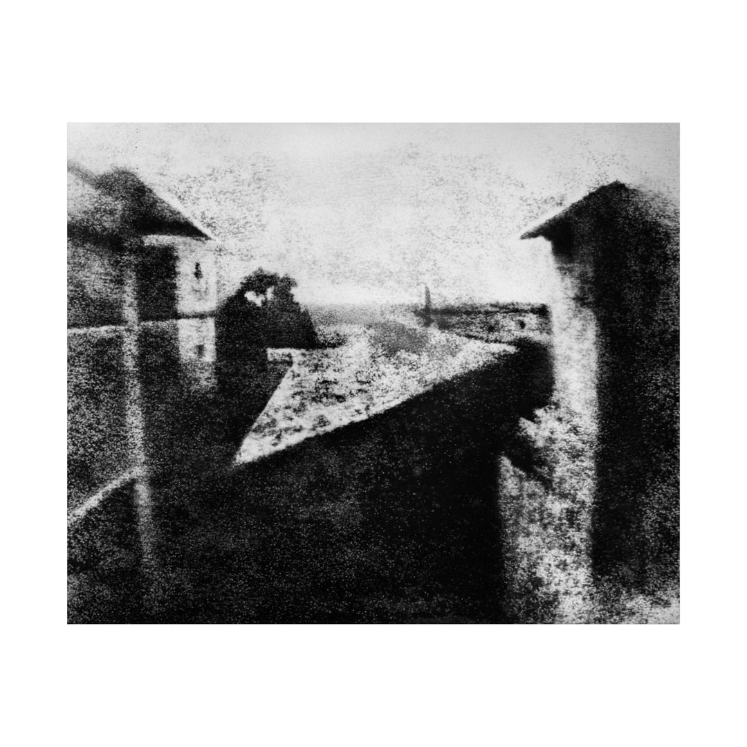 The First Photograph in History Poster Joseph Niepce 1826 / 1827 Le ...