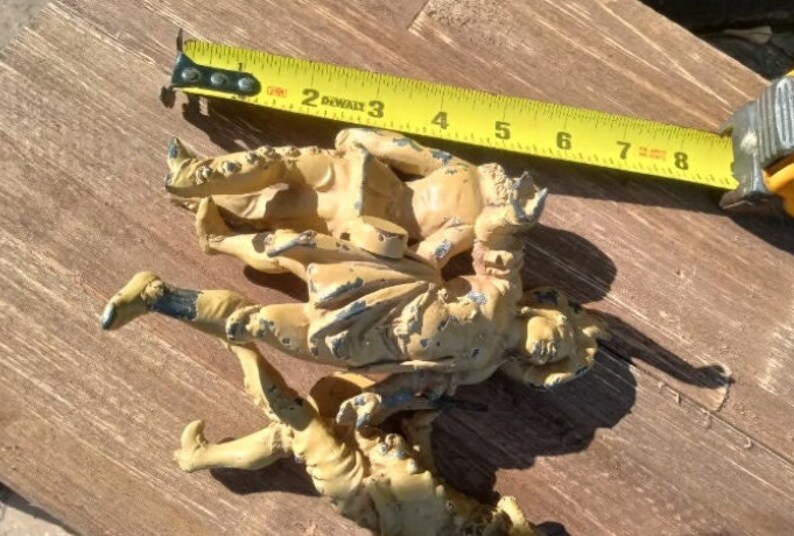 1800s Antique Jester Iron Metal Figures Unique Folk Art? Musicians - Etsy