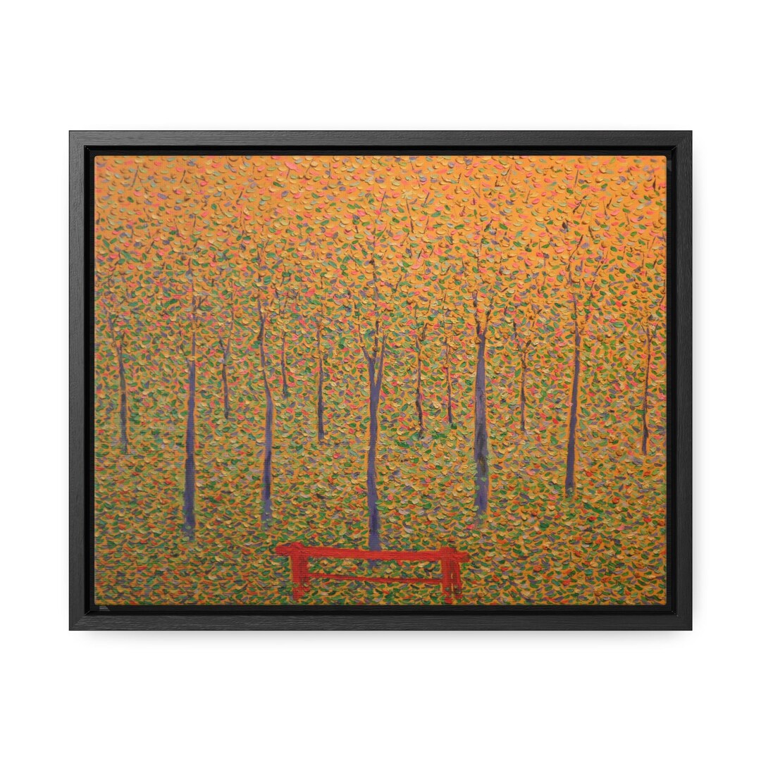 Georges Seurat Pointism Print on Stretched Canvas in Wooden Frame Art ...