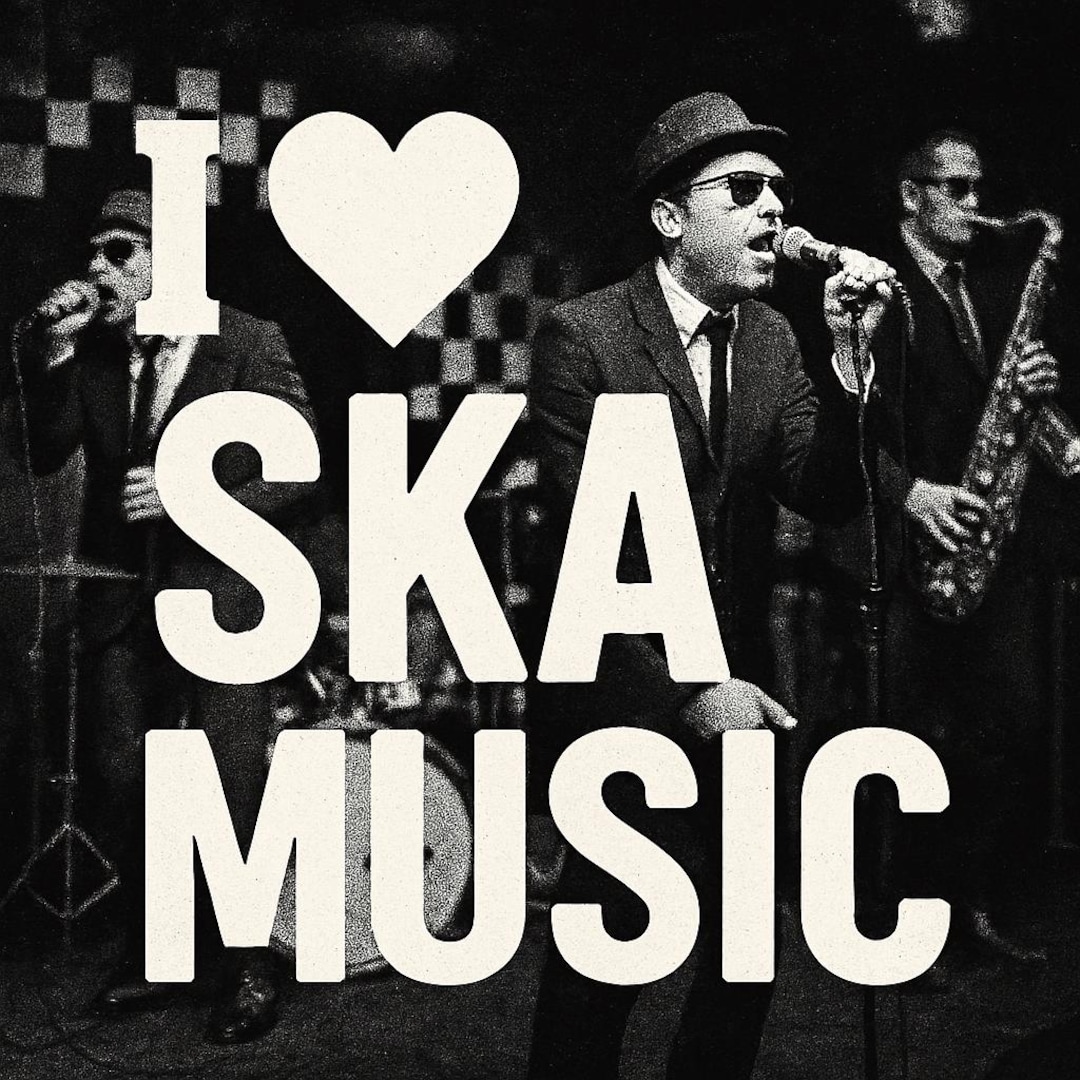Vinyl Sticker 4"x4" - I Love Ska Music - Ideal for Car Bumpers, Laptops ...