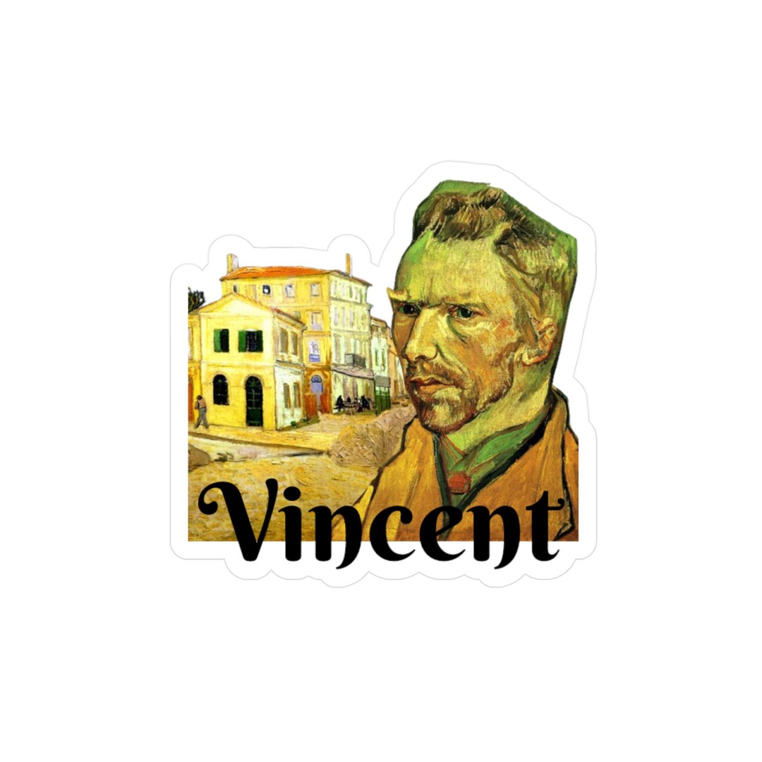 Vinyl Sticker / Decal - Vincent Van Gogh Yellow House in Arles Painting ...